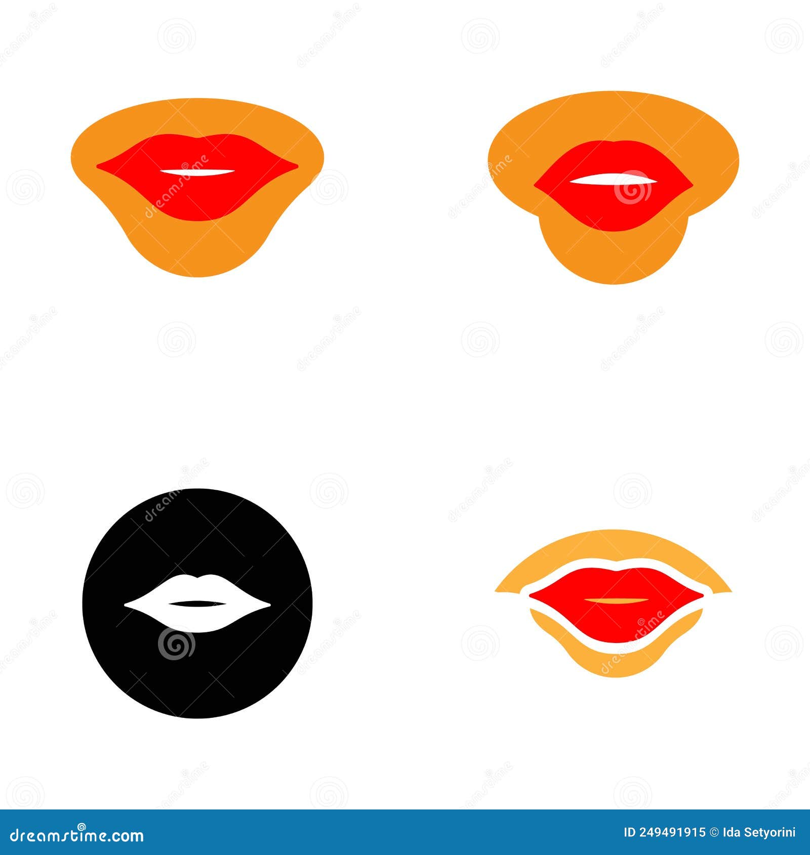 Lip Logo Vector Illustration Design Stock Illustration - Illustration ...