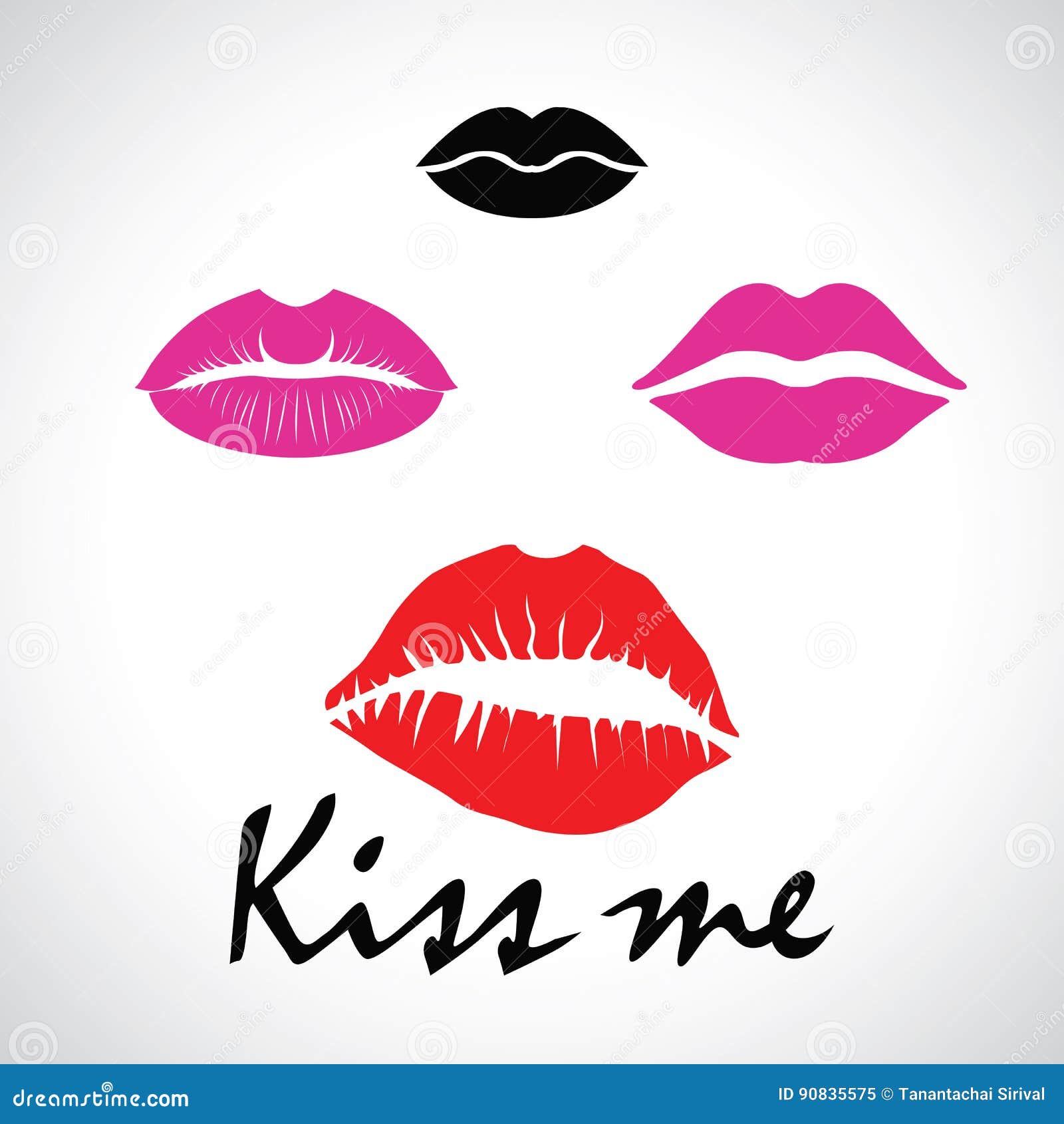 Lip vector stock vector. Illustration of love, mouth - 90835575