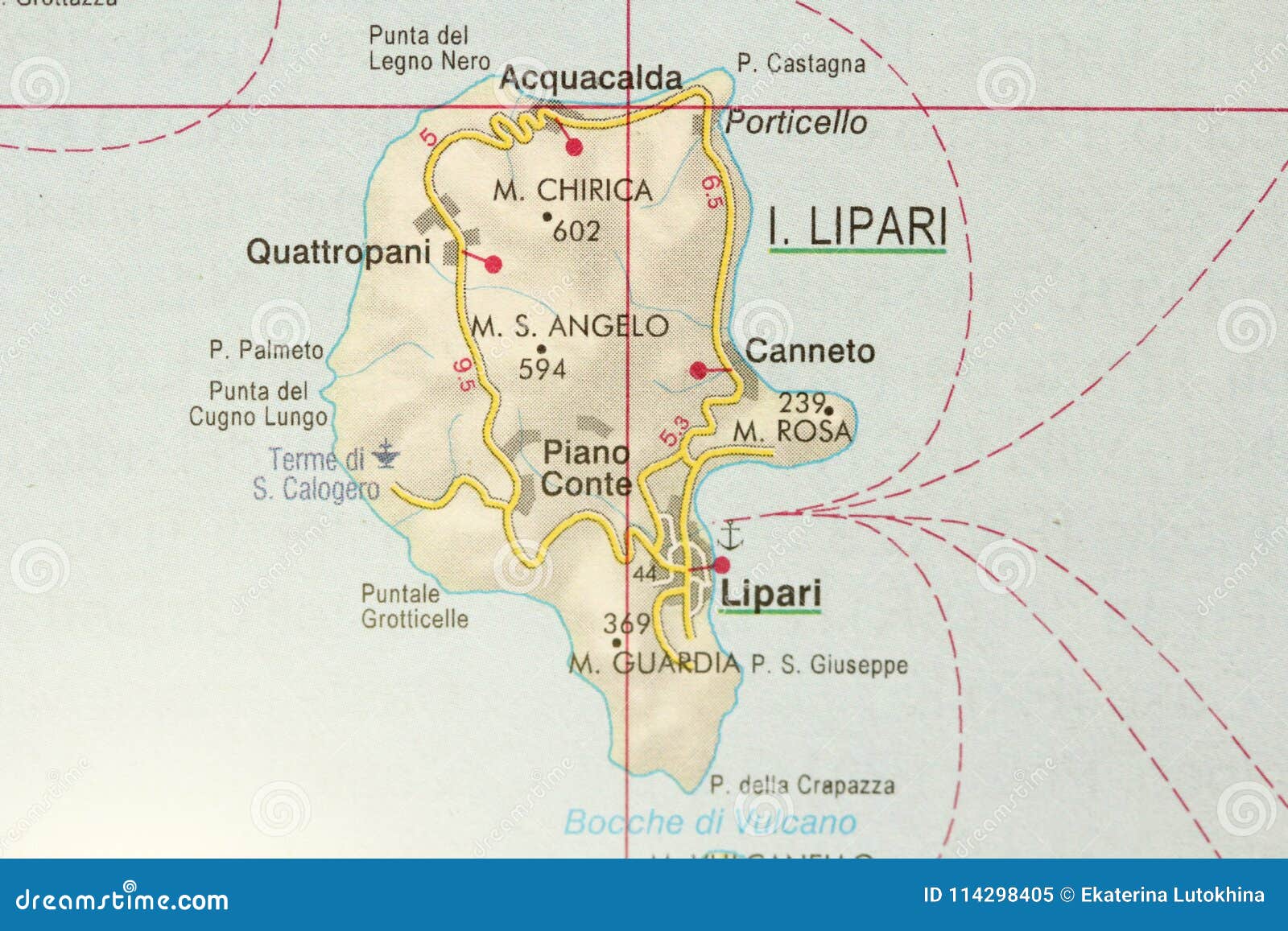 Lipari. the Island of Vulcano, Lipari, Italy Stock Image - Image of ...