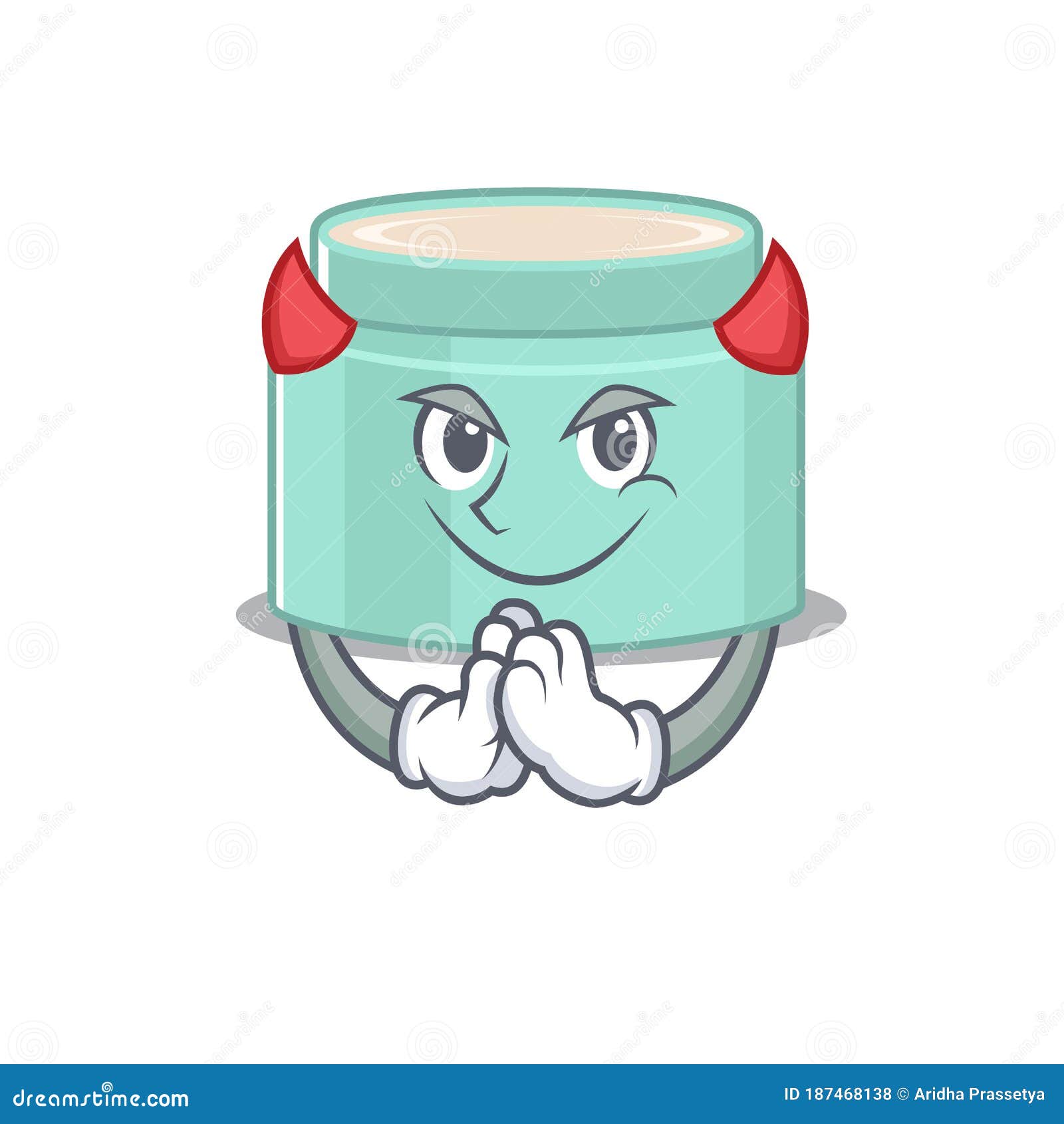 Lipbalm Clothed As Devil Cartoon Character Design Concept Stock Vector ... Lipbalm Clothed As Devil Cartoon Character Design Concept Stock Vector ...