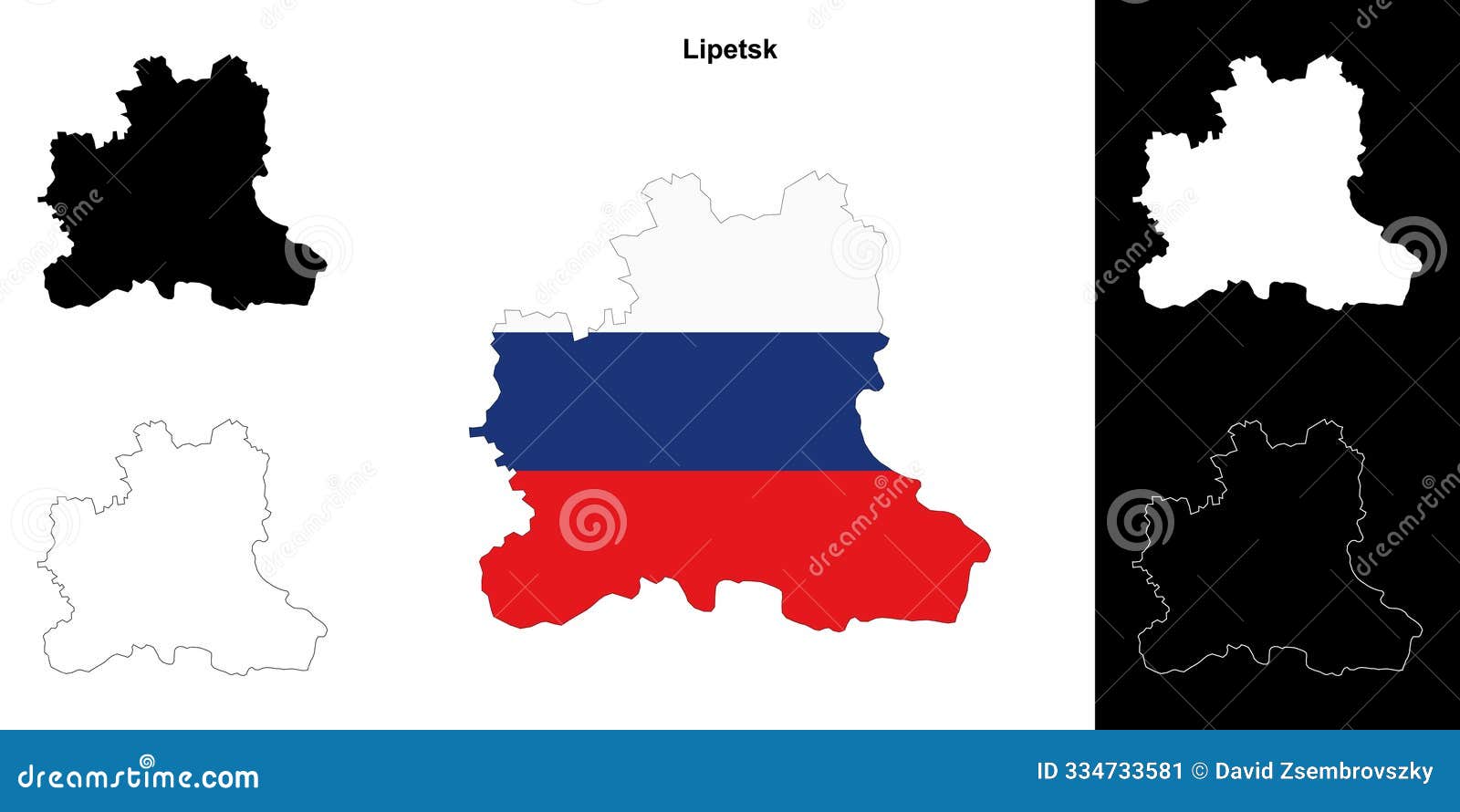 Lipetsk Outline Map Cartoon Vector | CartoonDealer.com #334733581