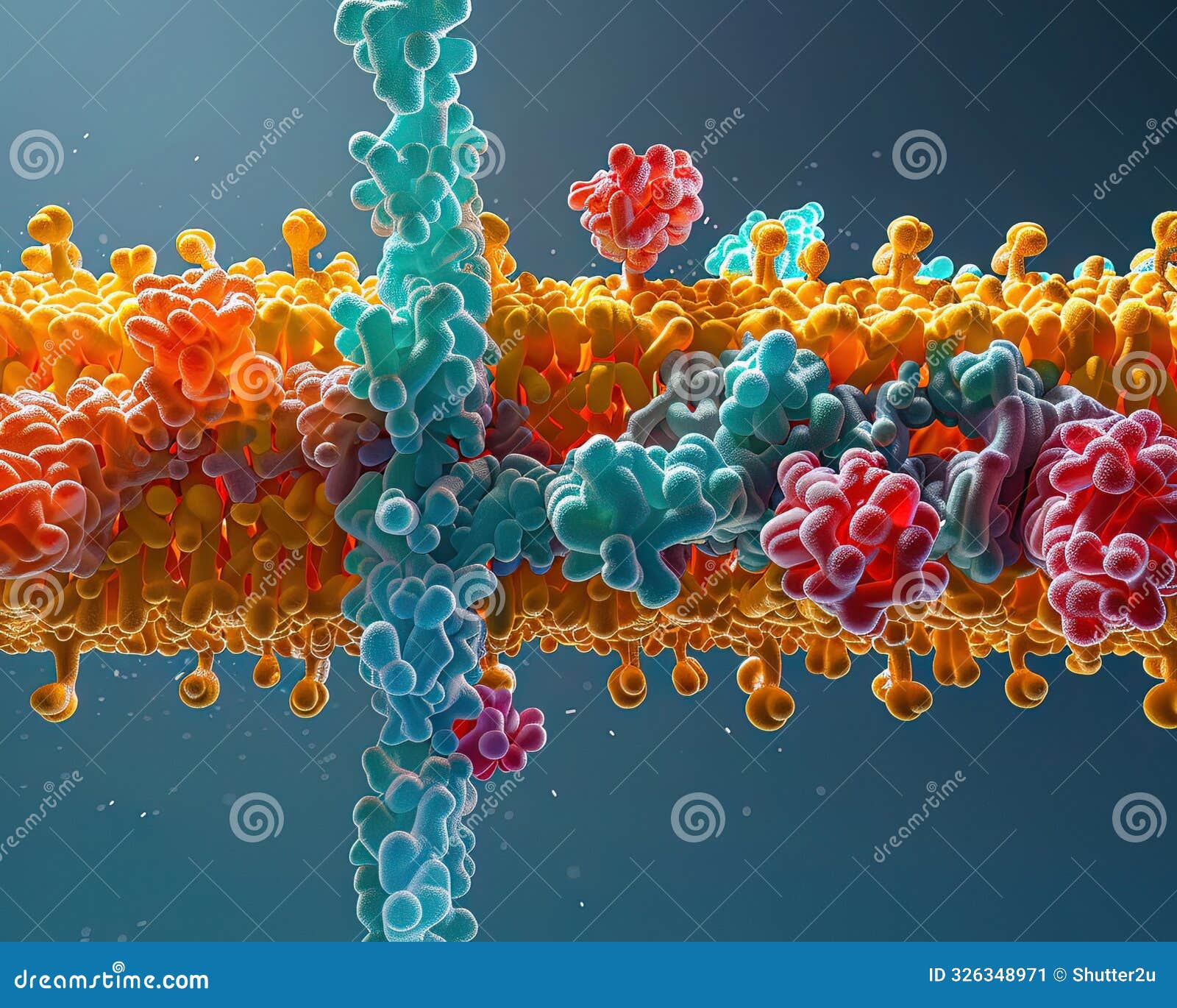 The Lipid Bilayer Of Cell Membranes Modeled At The Molecular Level ...