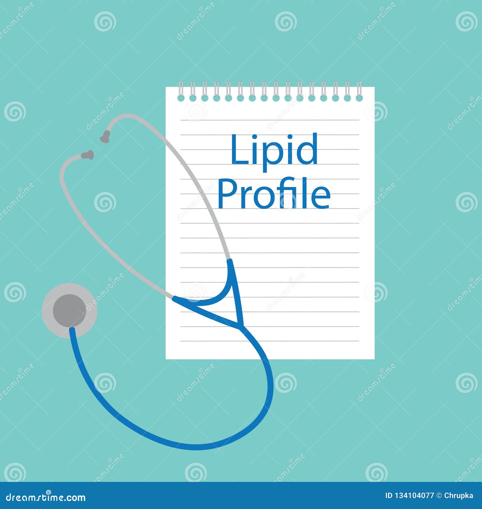 Lipid Profile Written in a Notebook Stock Vector - Illustration of icon ...