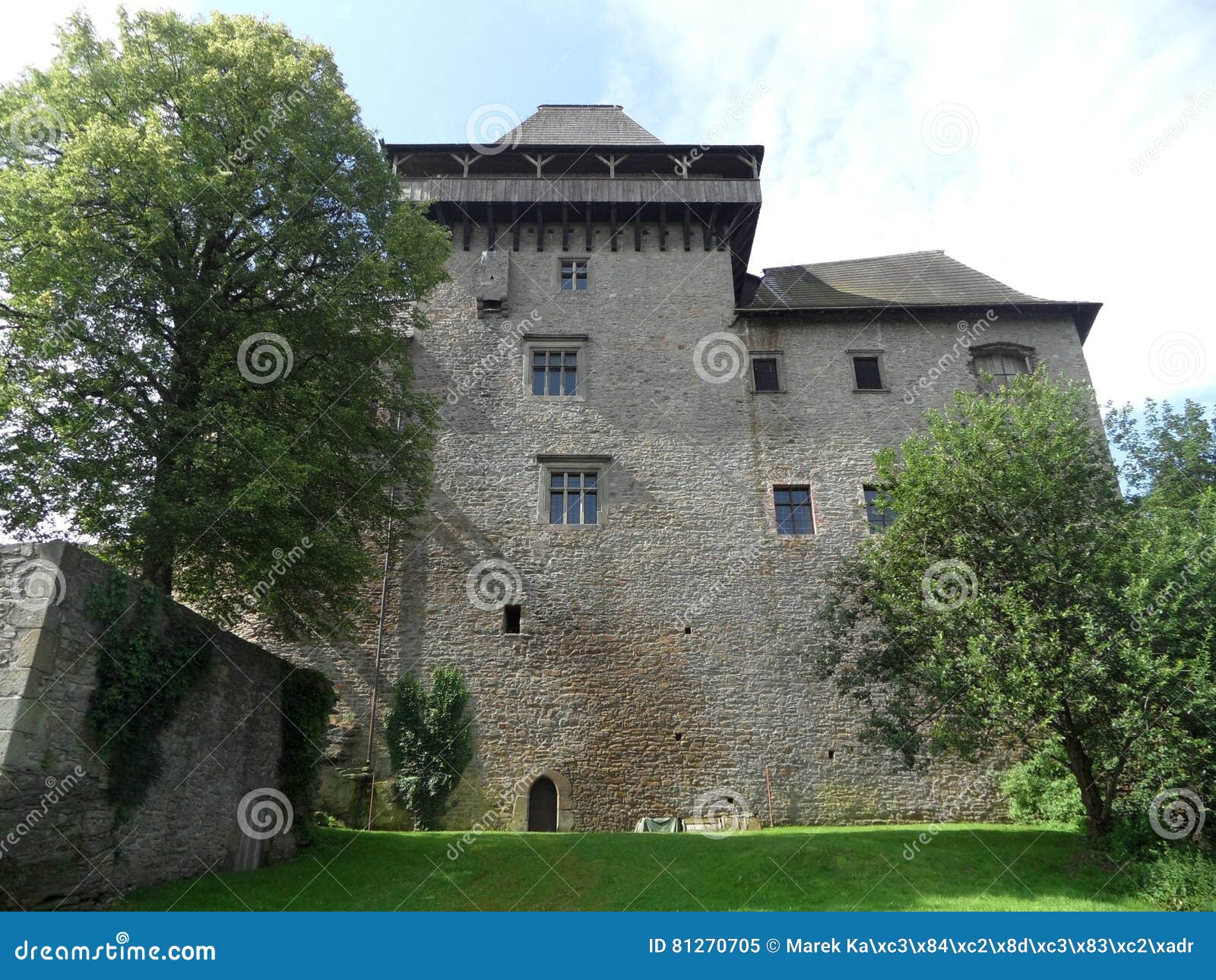 Lipnice castle stock image. Image of landmarks, country - 81270705