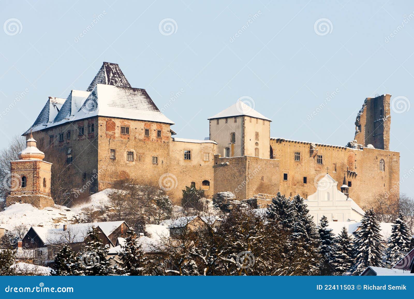 Lipnice nad Sazavou Castle stock image. Image of historical - 22411503