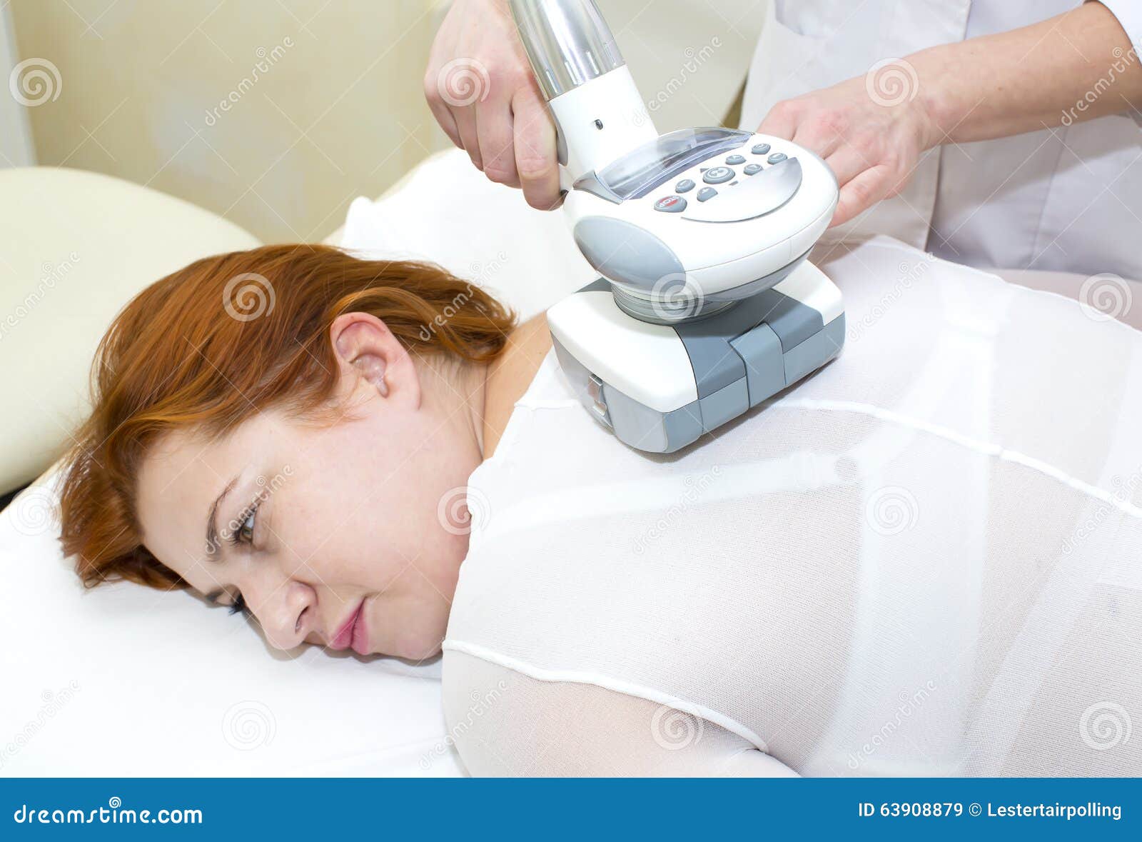 Lipomassage stock image. Image of correction, blond, indoors - 63908879