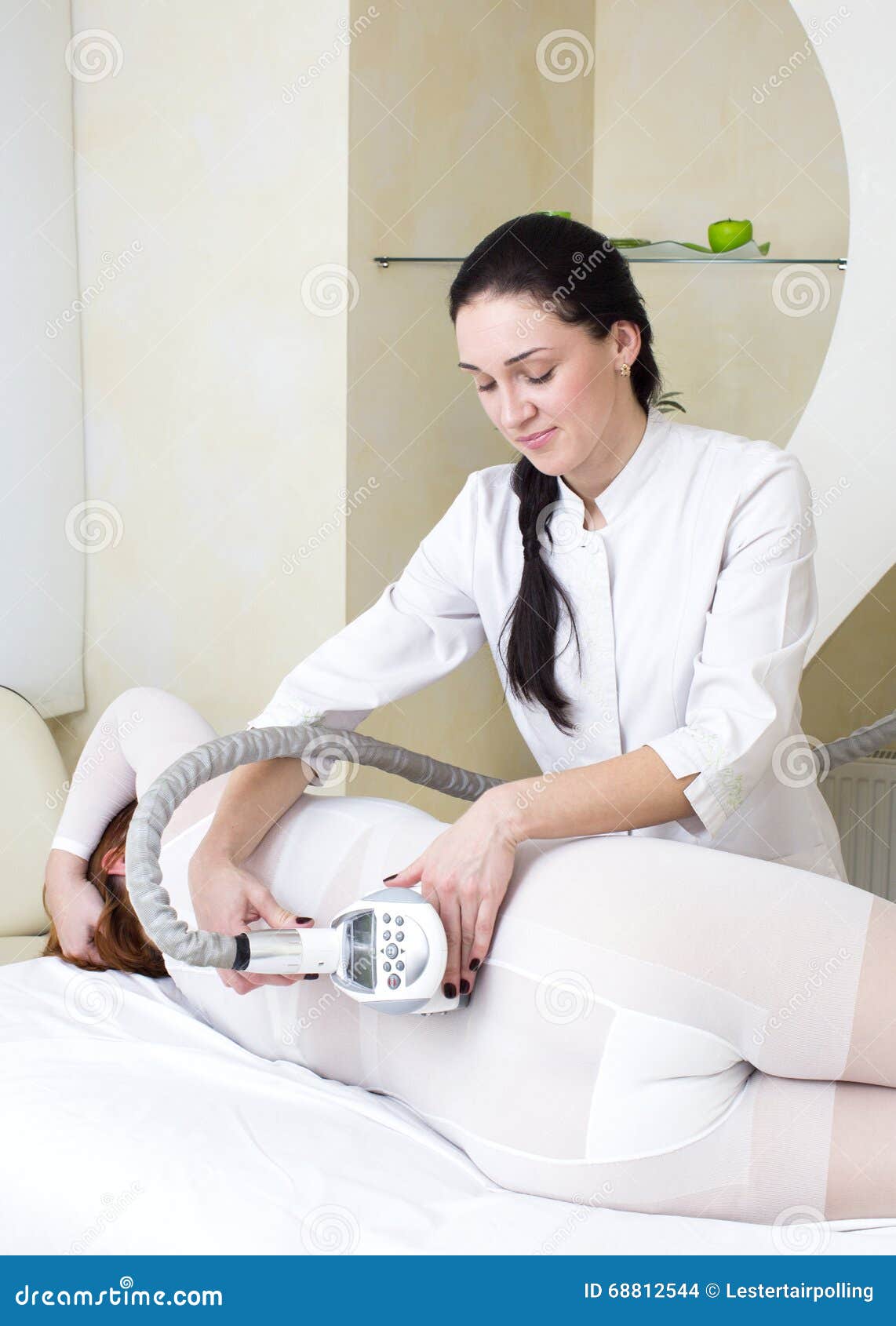 Lipomassage stock photo. Image of health, female, equipment - 68812544