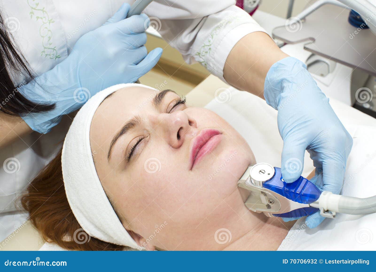 Lipomassage stock photo. Image of lying, equipment, procedure - 70706932
