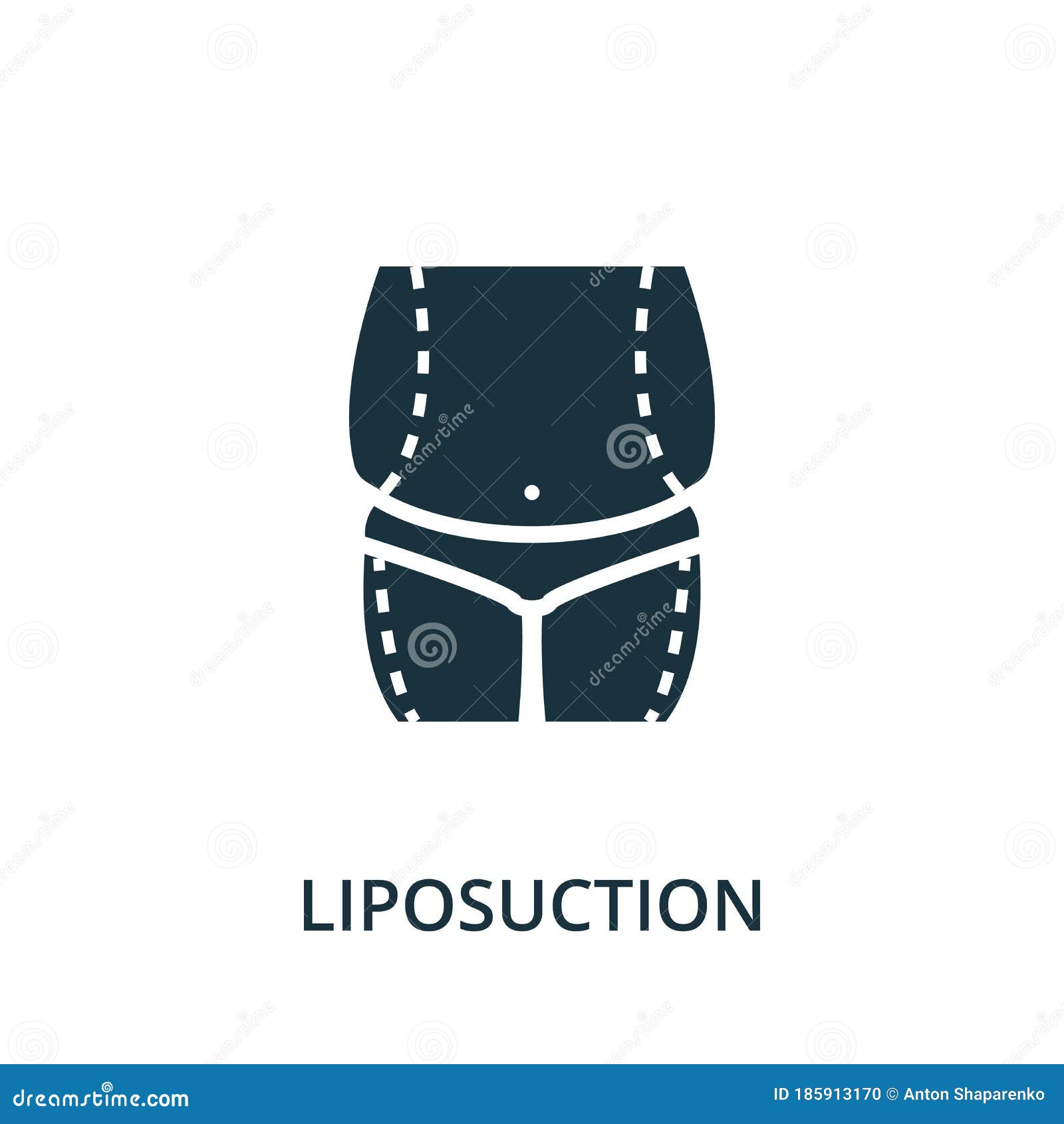 Liposuction Icon from Plastic Surgery Collection. Simple Line Element Liposuction Symbol for ...