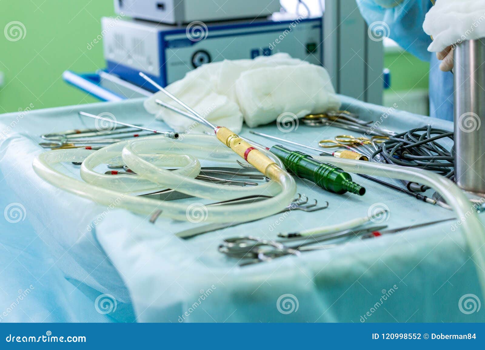 Liposuction Surgery Instrument Prepare for Operate in Surgeon Room ...