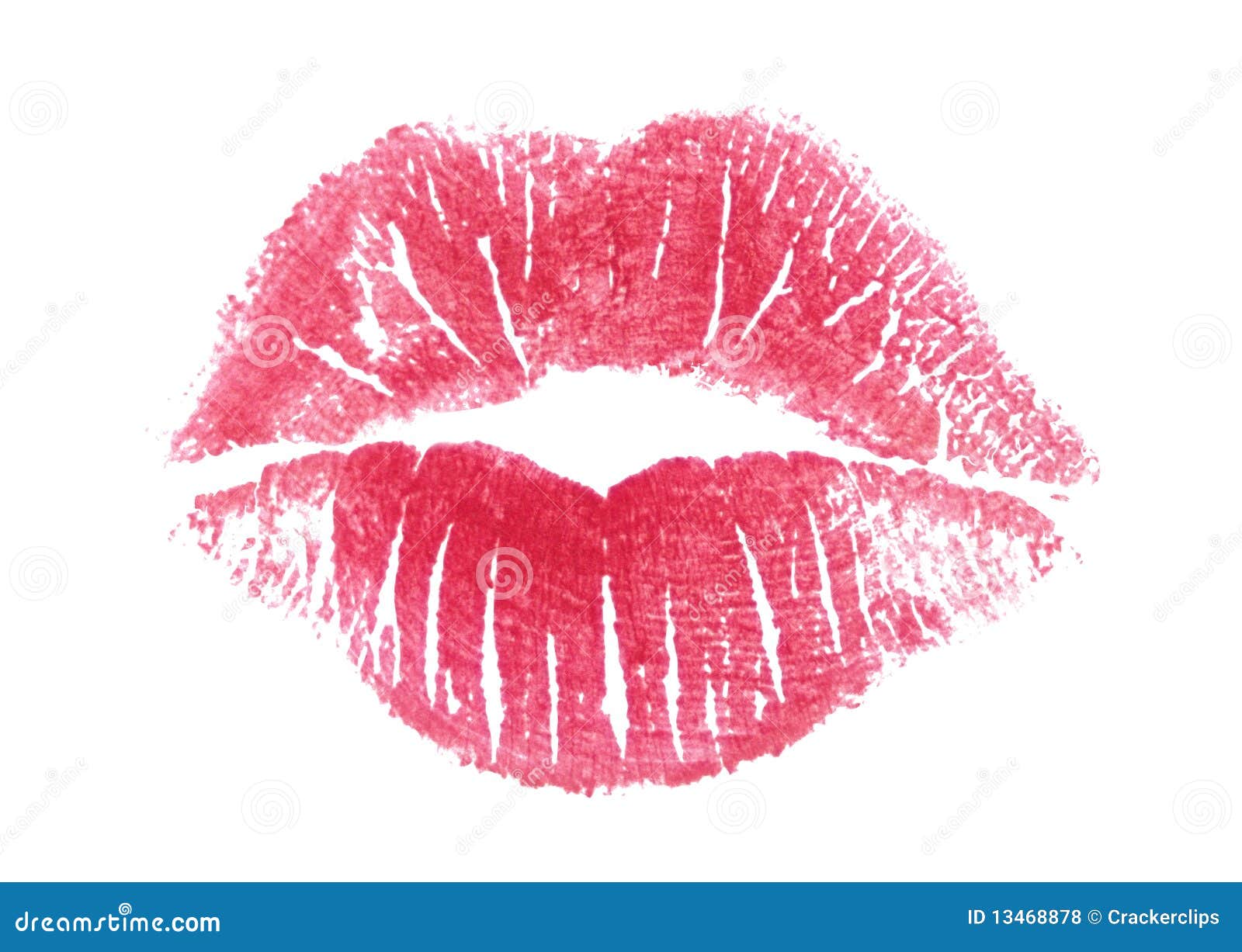 Lippenstift-Kuss stockfoto. Bild von fältchen, sinnlich - 13468878