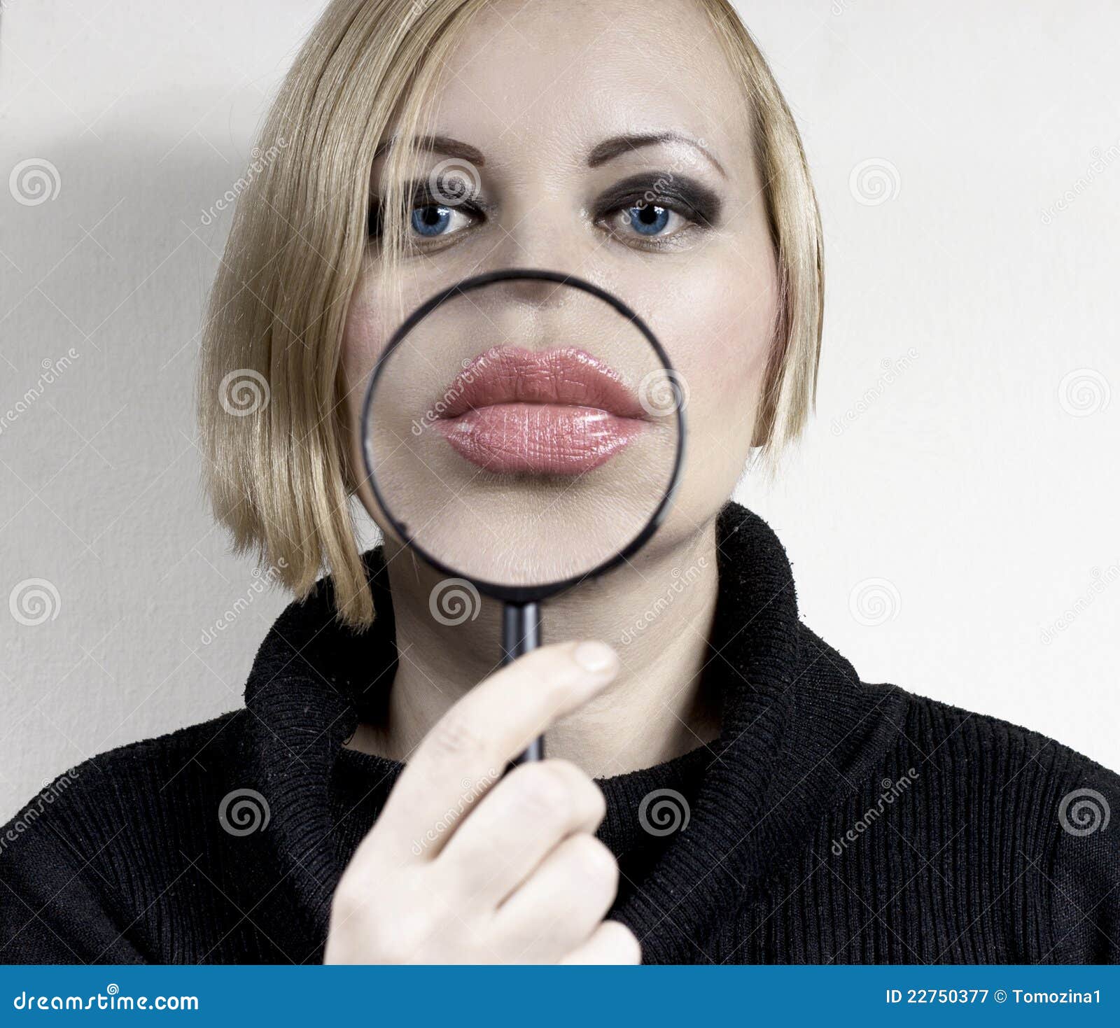 Lips stock image. Image of mouth, lens, full, increase - 22750377