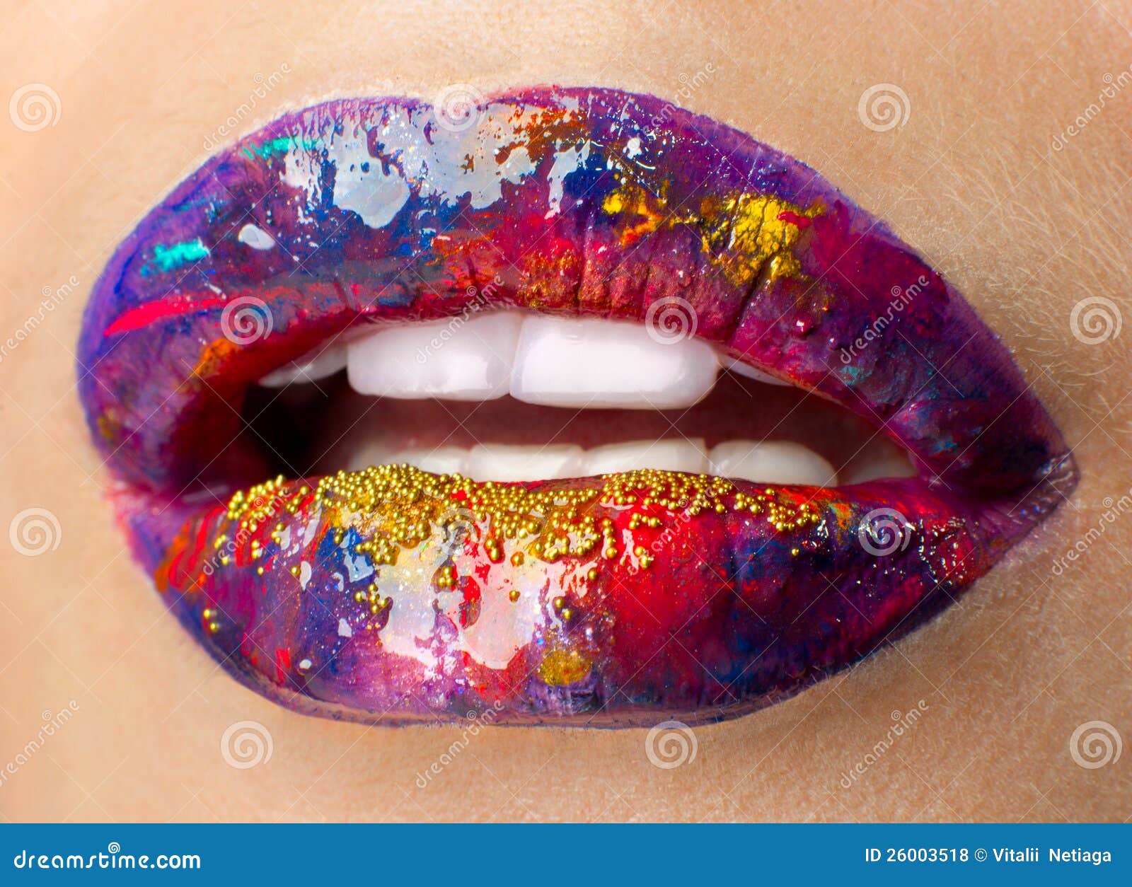 Lips art make-up stock photo. Image of pose, sensual - 26003518