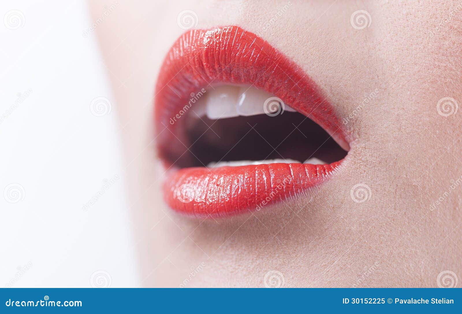 Left side woman lips stock image. Image of gladness, clean - 30152225