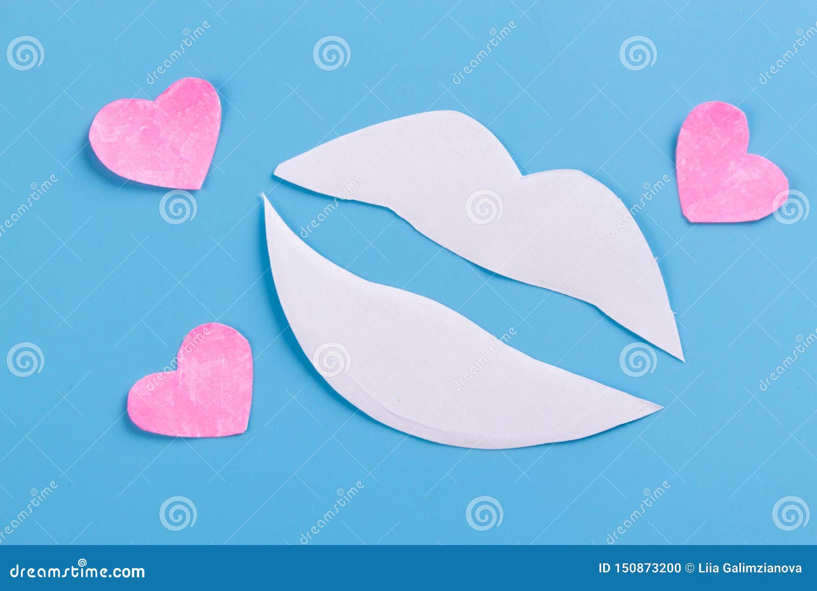 Lips cartoon style stock photo. Image of cartoon, love - 150873200