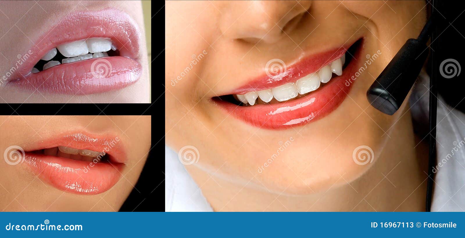 Lips collage stock image. Image of makeup, glossy, healthy - 16967113