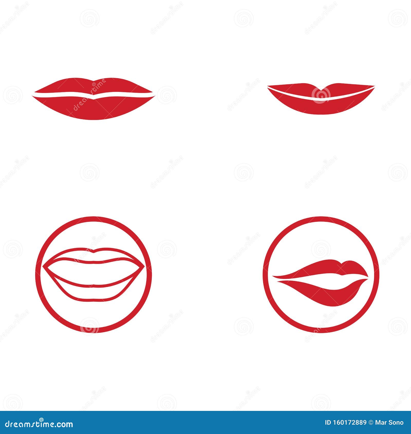 Lips Icon Cosmetic Logo Vector Stock Vector - Illustration of design ...