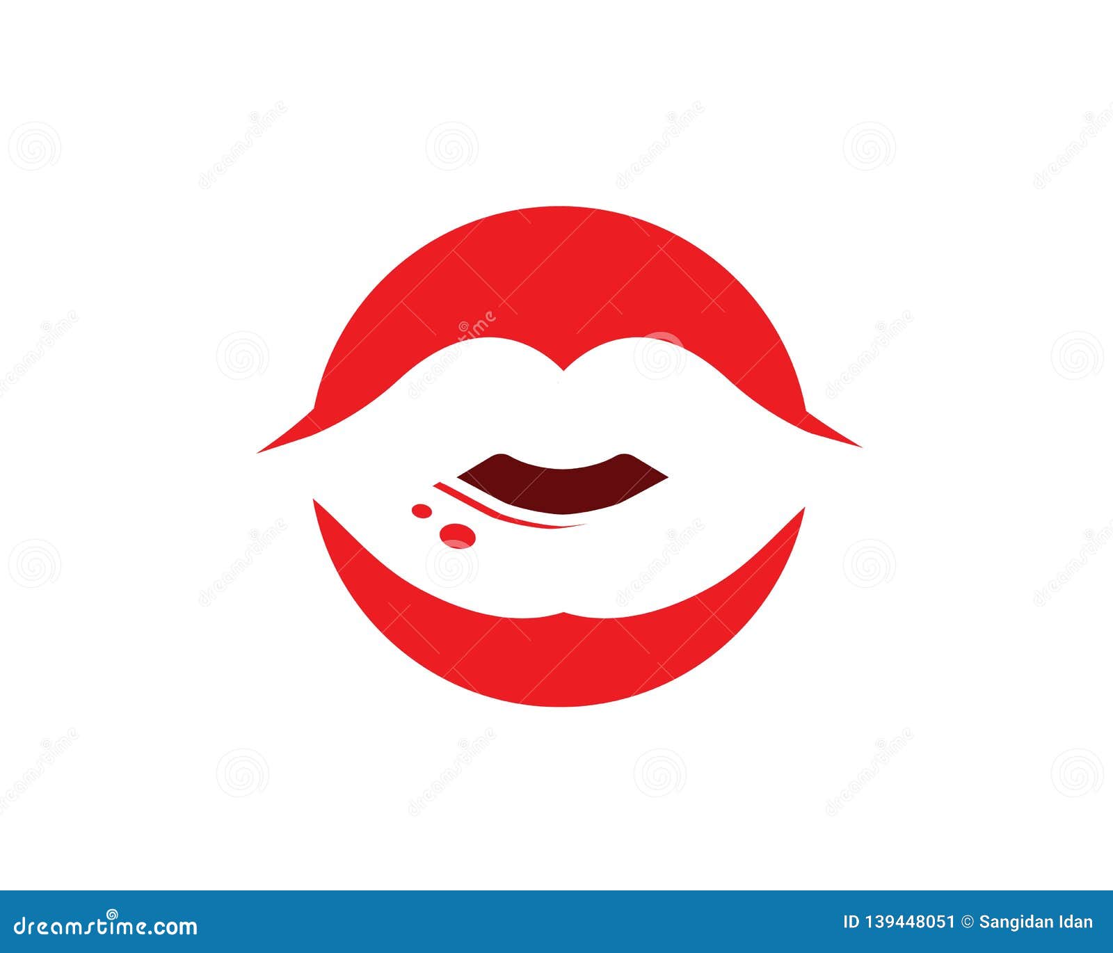 Lips icon vector template stock vector. Illustration of lips - 139448051