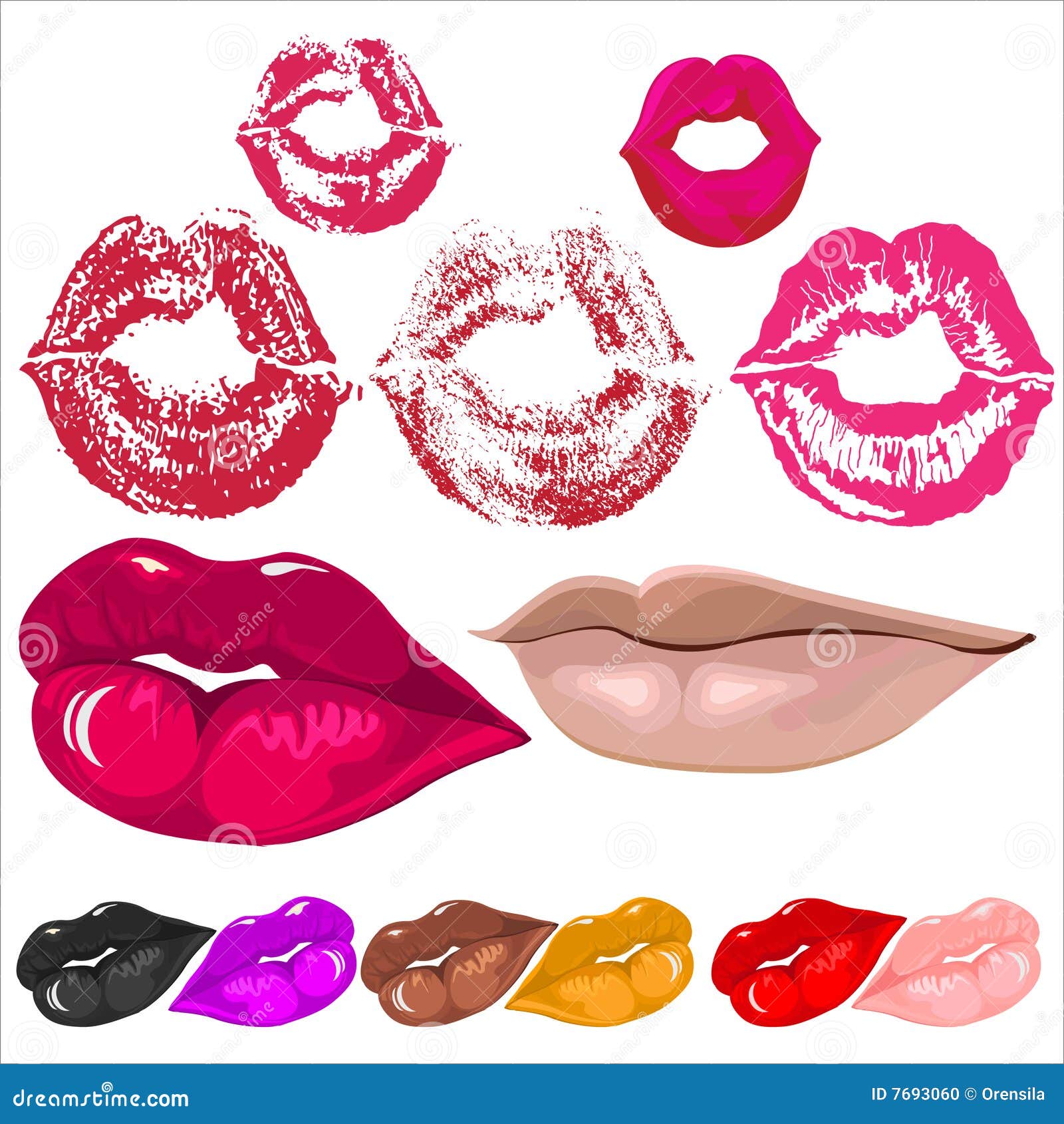 Lips kiss stock vector. Illustration of kiss, lipstick - 7693060