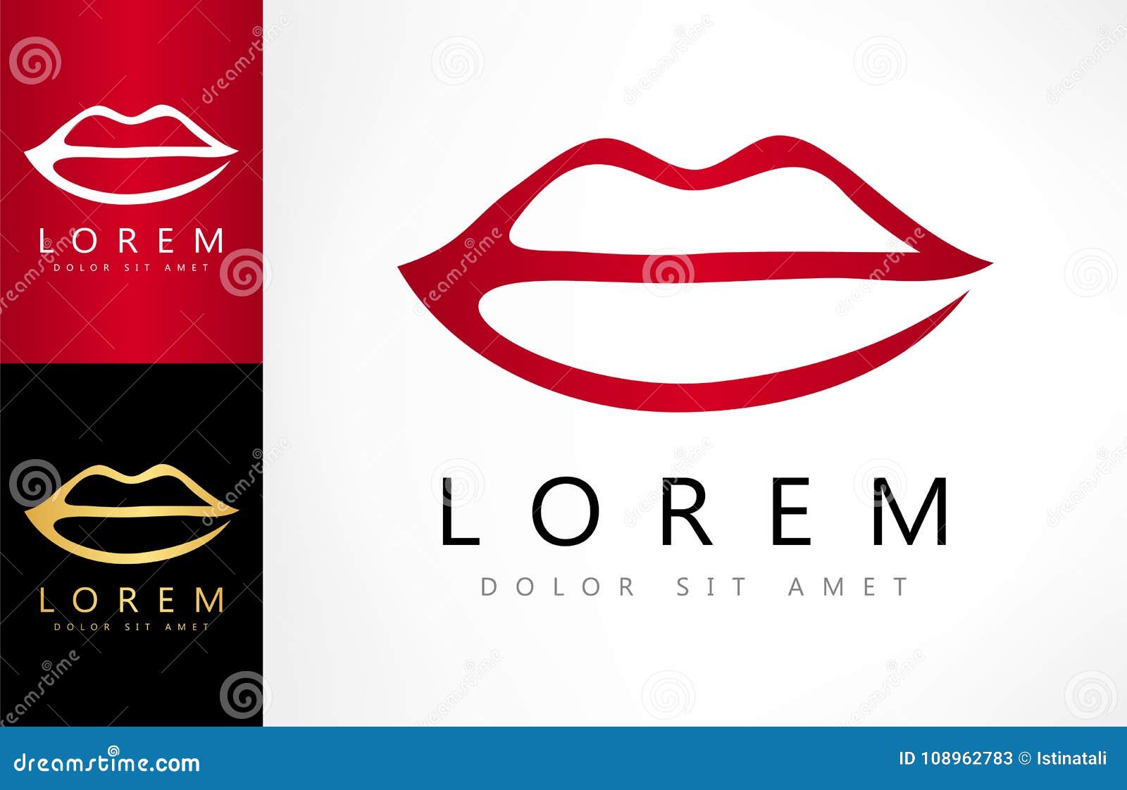 Lips logo vector stock vector. Illustration of kiss - 108962783