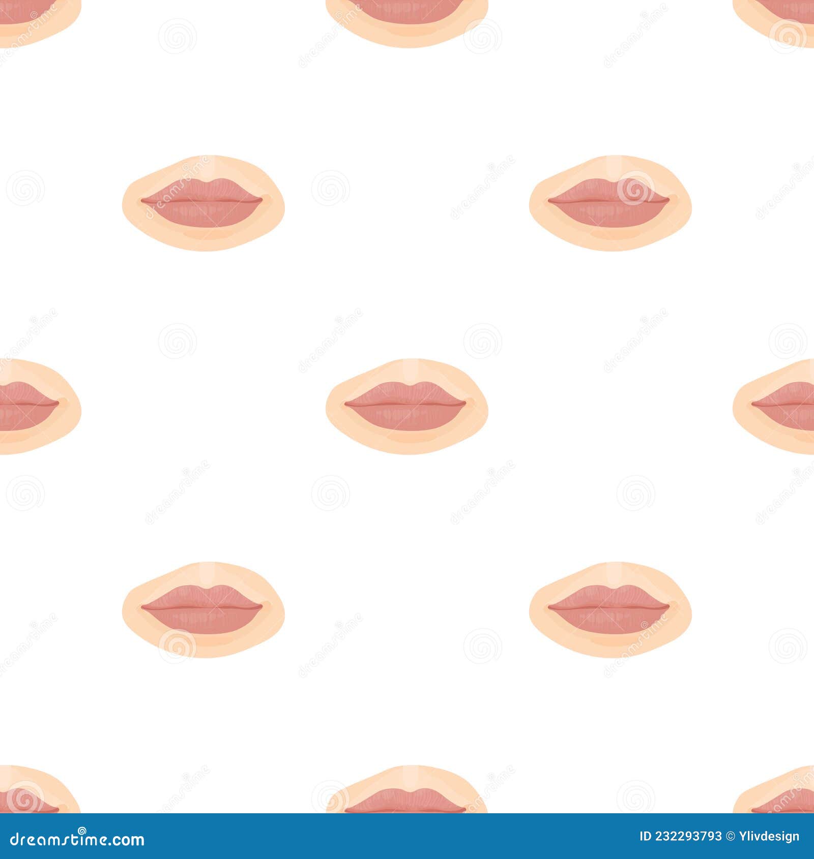 Lips Pattern Seamless Vector Stock Vector - Illustration of background ...