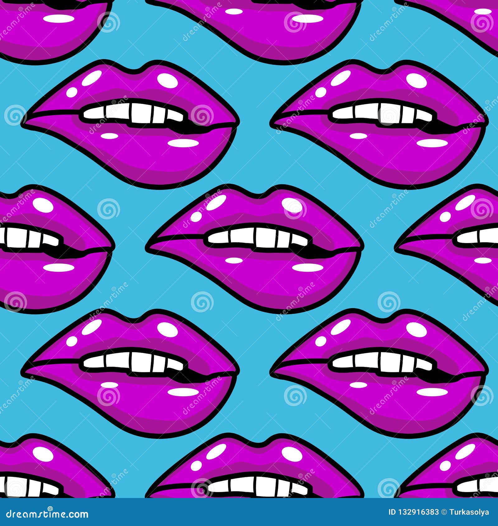 Lips pattern varient 2 stock vector. Illustration of open - 132916383