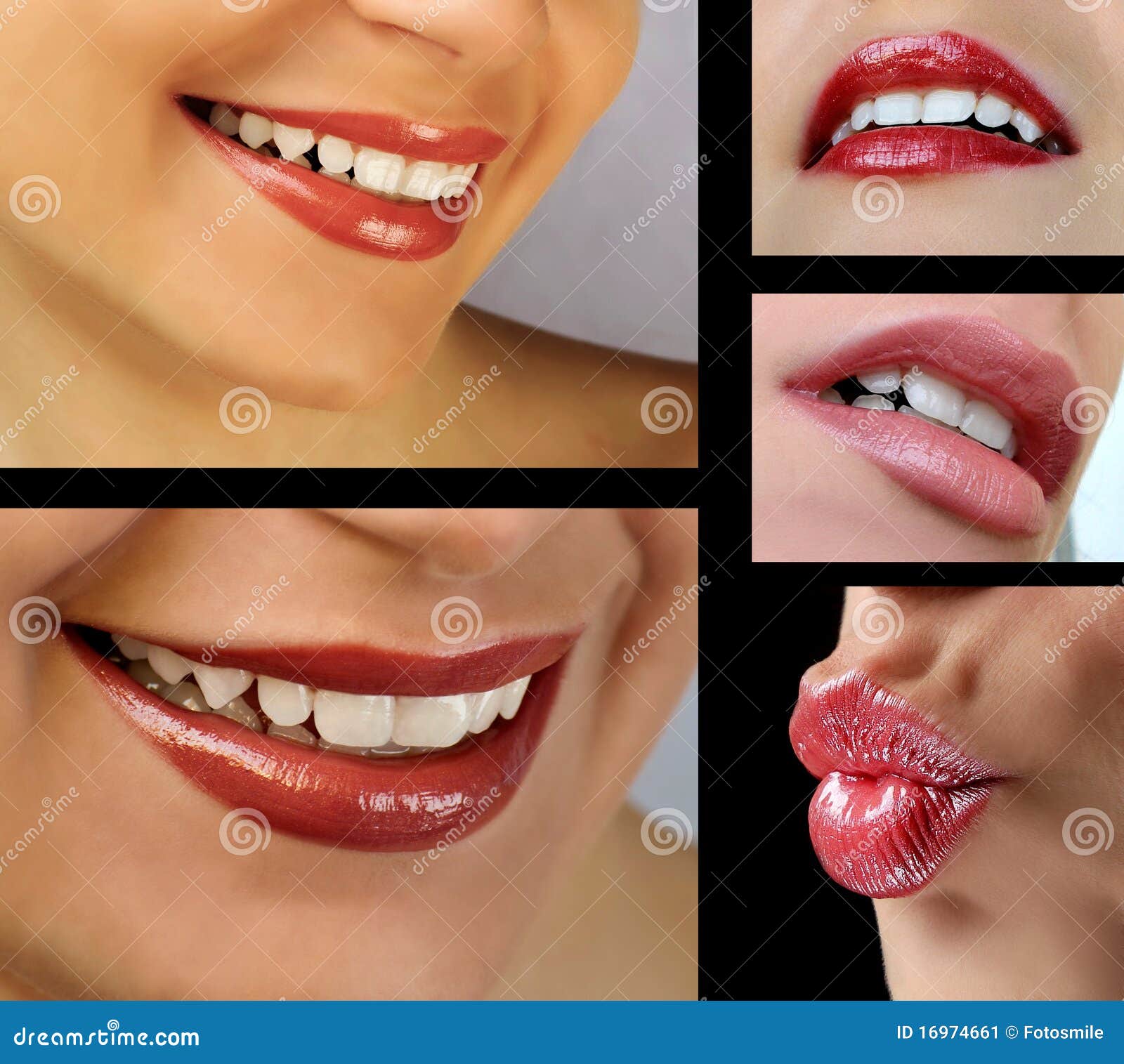 Lips set stock image. Image of lipstick, hygiene, female - 16974661