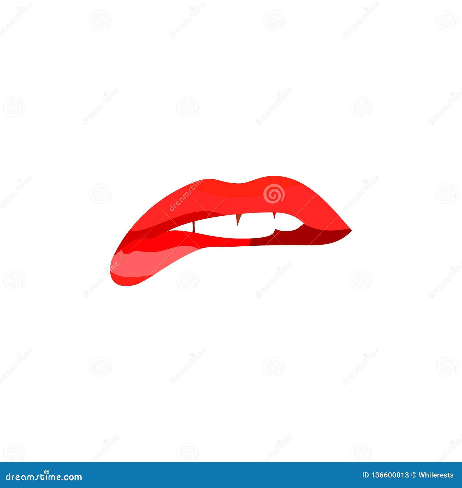 Lips Set. Lip Design Element Stock Vector - Illustration of design ...