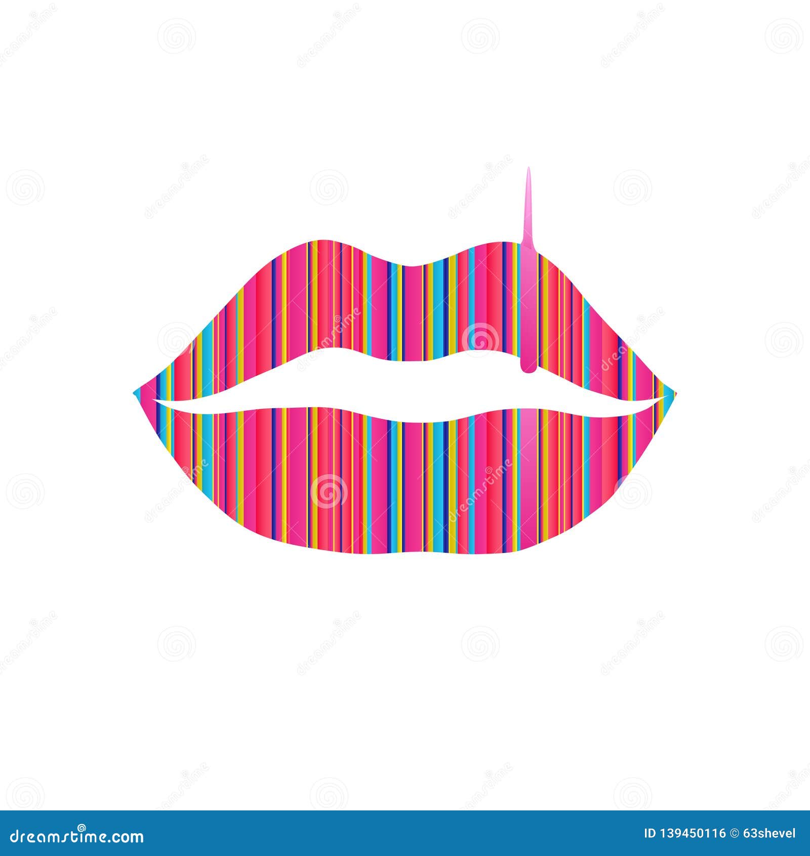 Stylized Color Vector Logo SELFI On A Black Background. Beautiful And ...