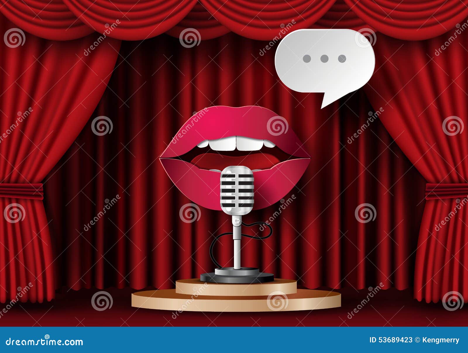 Structure Of Lips, Anatomy Scheme Of Lips On White Background Royalty ...