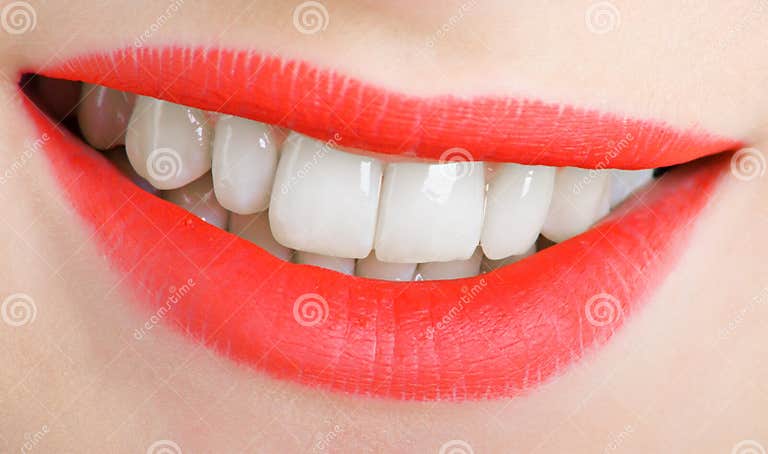 Lips and teeth stock photo. Image of caucasian, closeup - 8568572