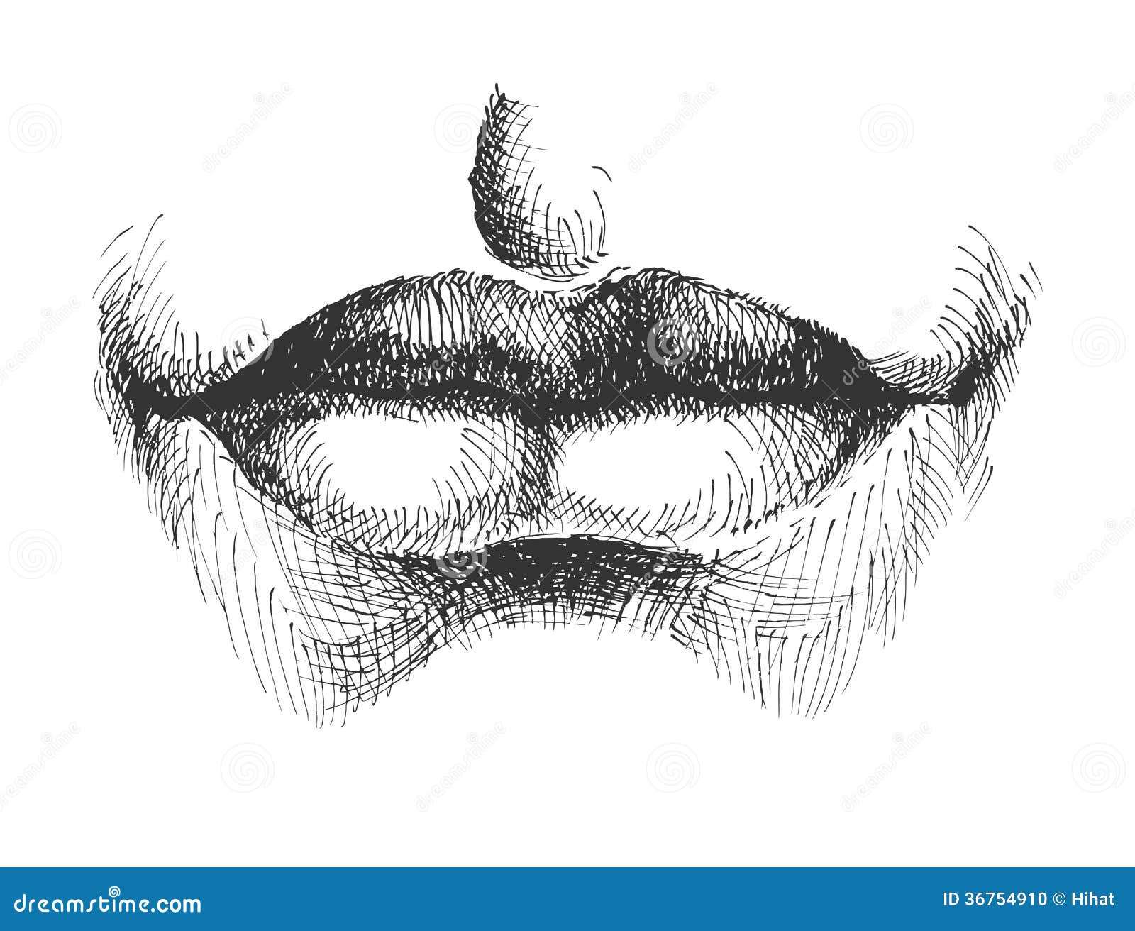 Lips. Vector Hand Drawn. Eps8 Stock Vector - Illustration of love, girl ...