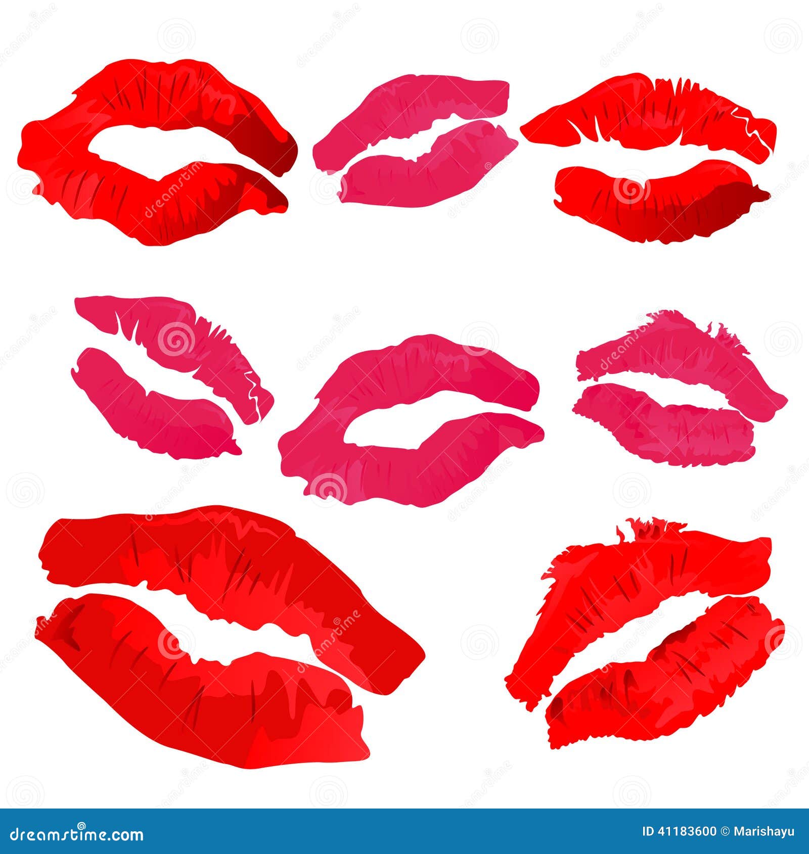 Lips stock vector. Illustration of lipstick, vector, element - 41183600