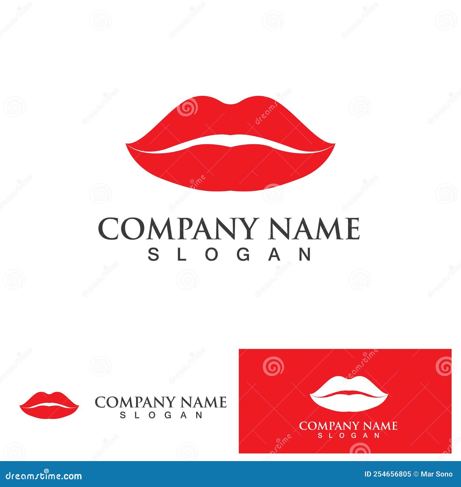 Lips Woman Logo and Symbol Vector Stock Vector - Illustration of model ...