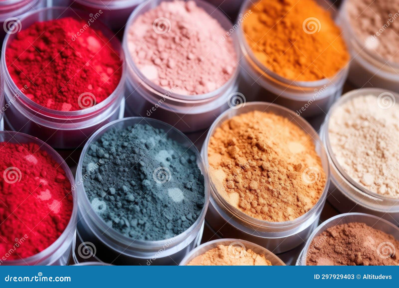 Lipstick Base and Pigments in Different Containers for Mixing Stock ...