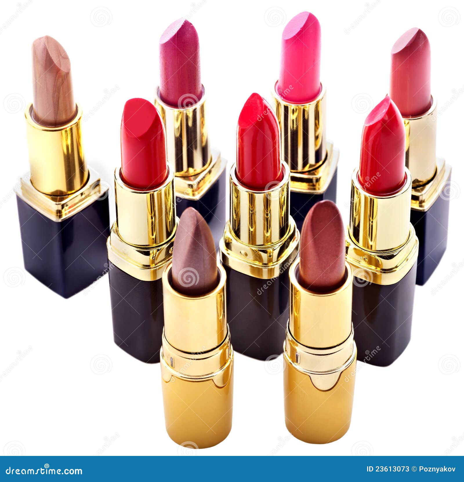 Lipstick Group. Decorative Cosmetics Stock Image - Image of facial ...