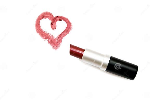 Lipstick and heart stock photo. Image of concepts, color - 16307814