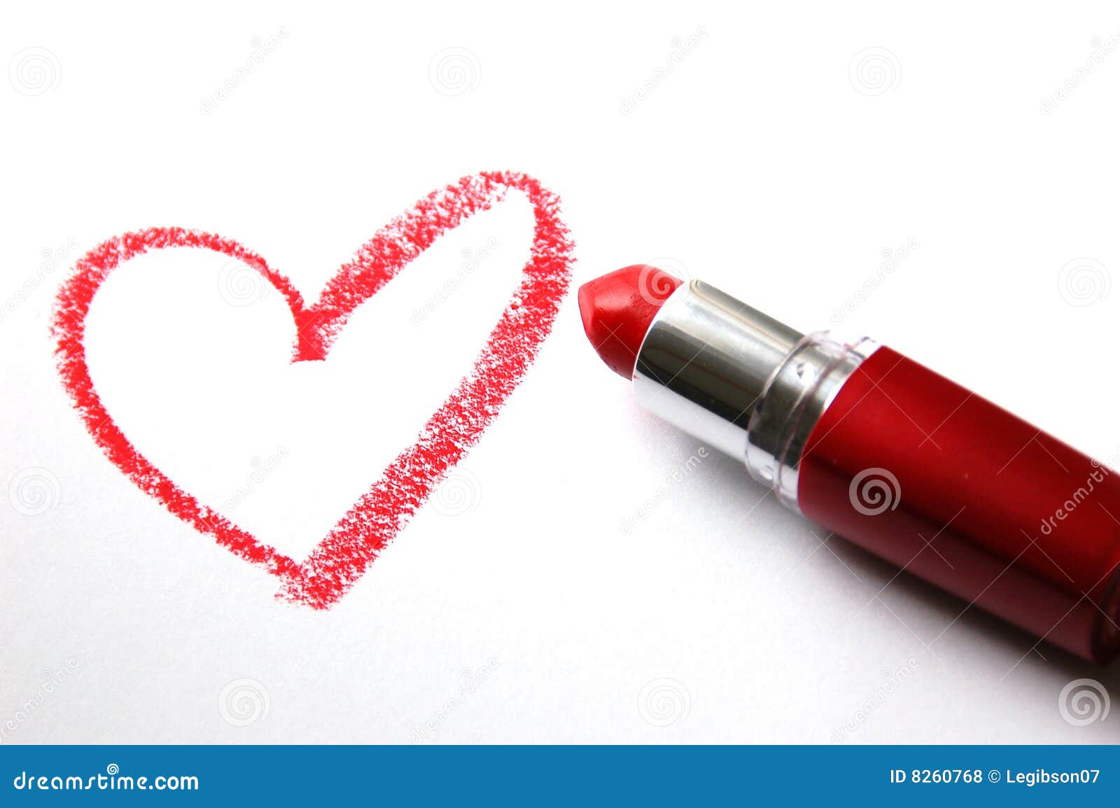 Lipstick heart stock photo. Image of romance, marriage - 8260768
