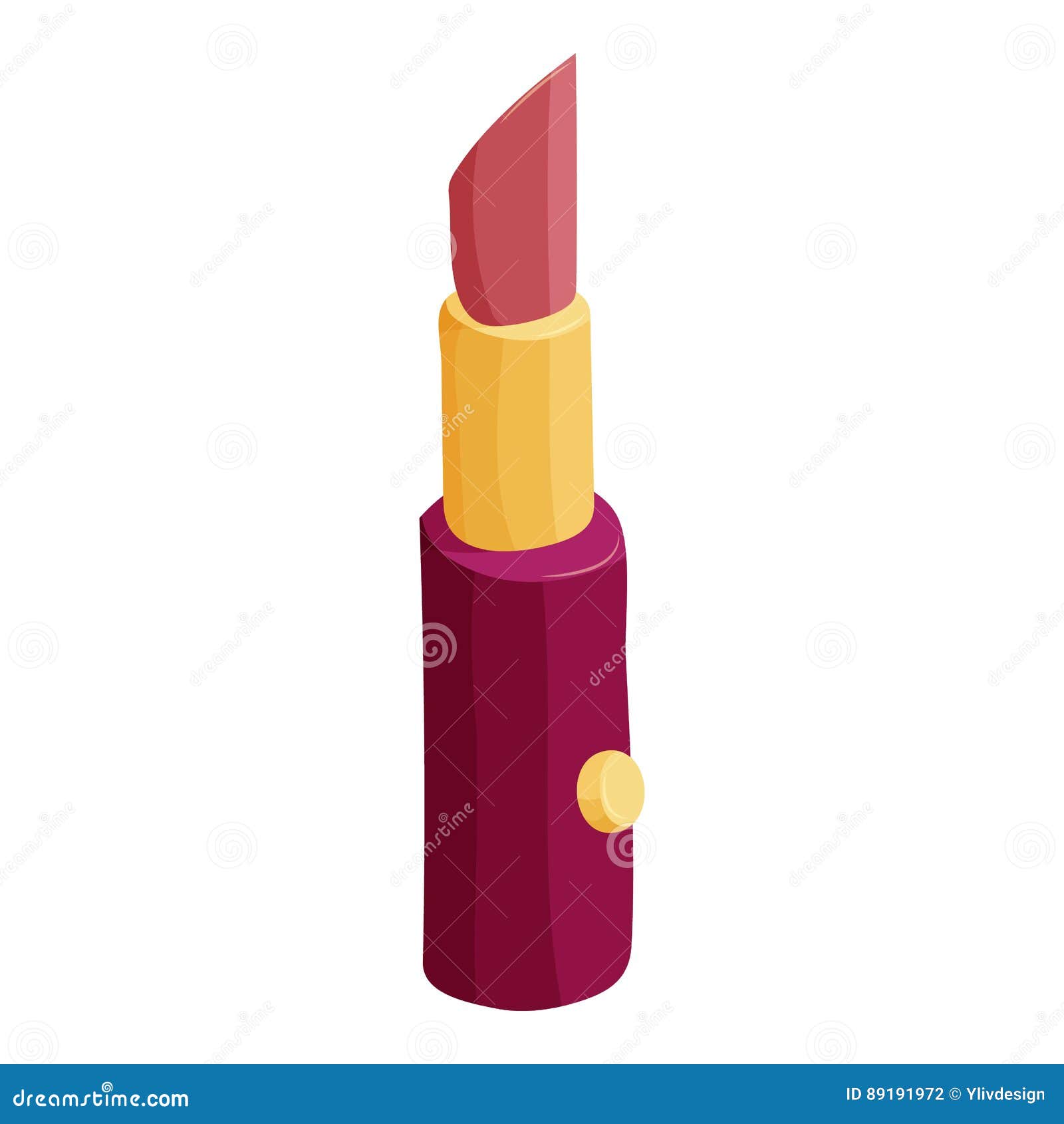 Lipstick Icon, Cartoon Style Stock Vector - Illustration of paint ...