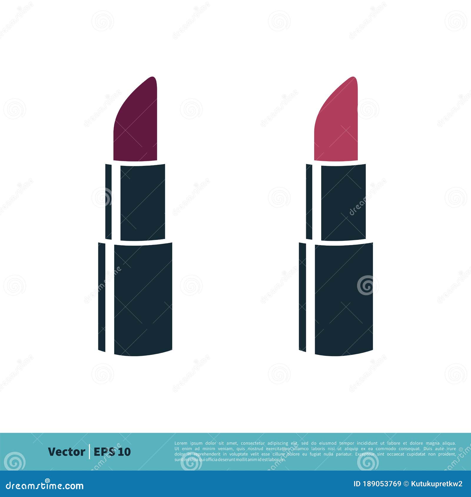 Lipstick Icon Vector Logo Template Illustration Design. Vector EPS 10 ...