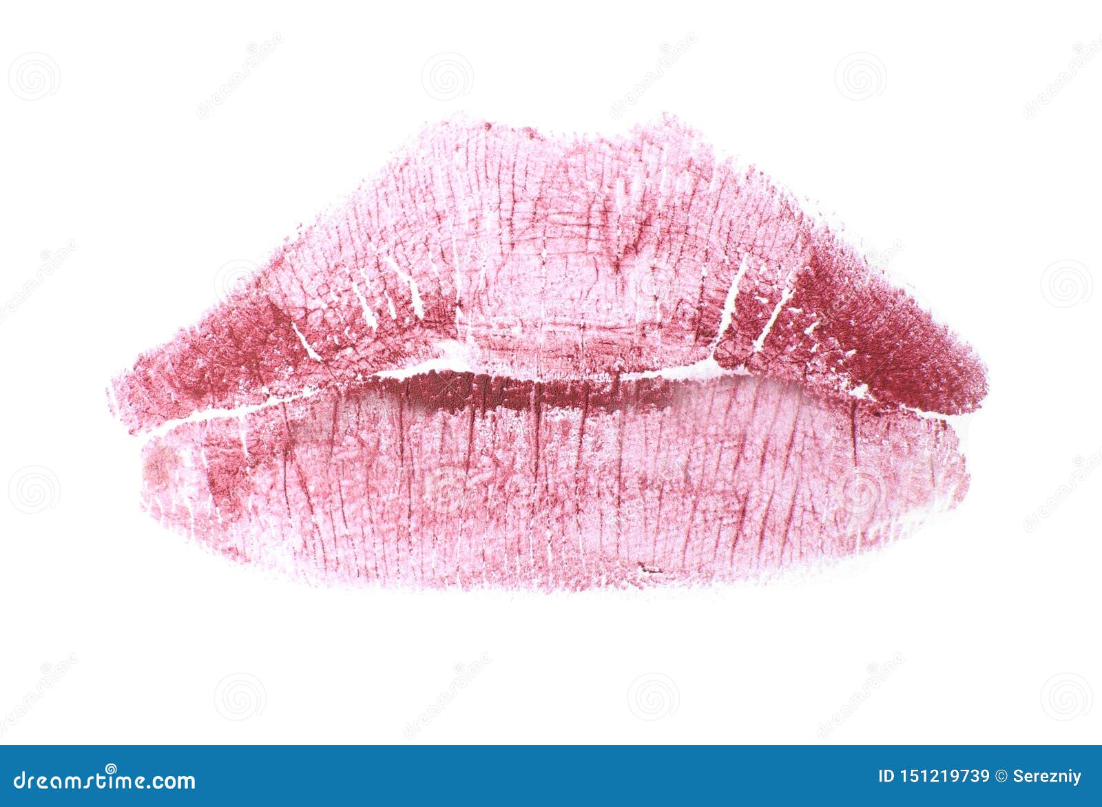 Lipstick Kiss Mark on White Background Stock Image - Image of fashion ...