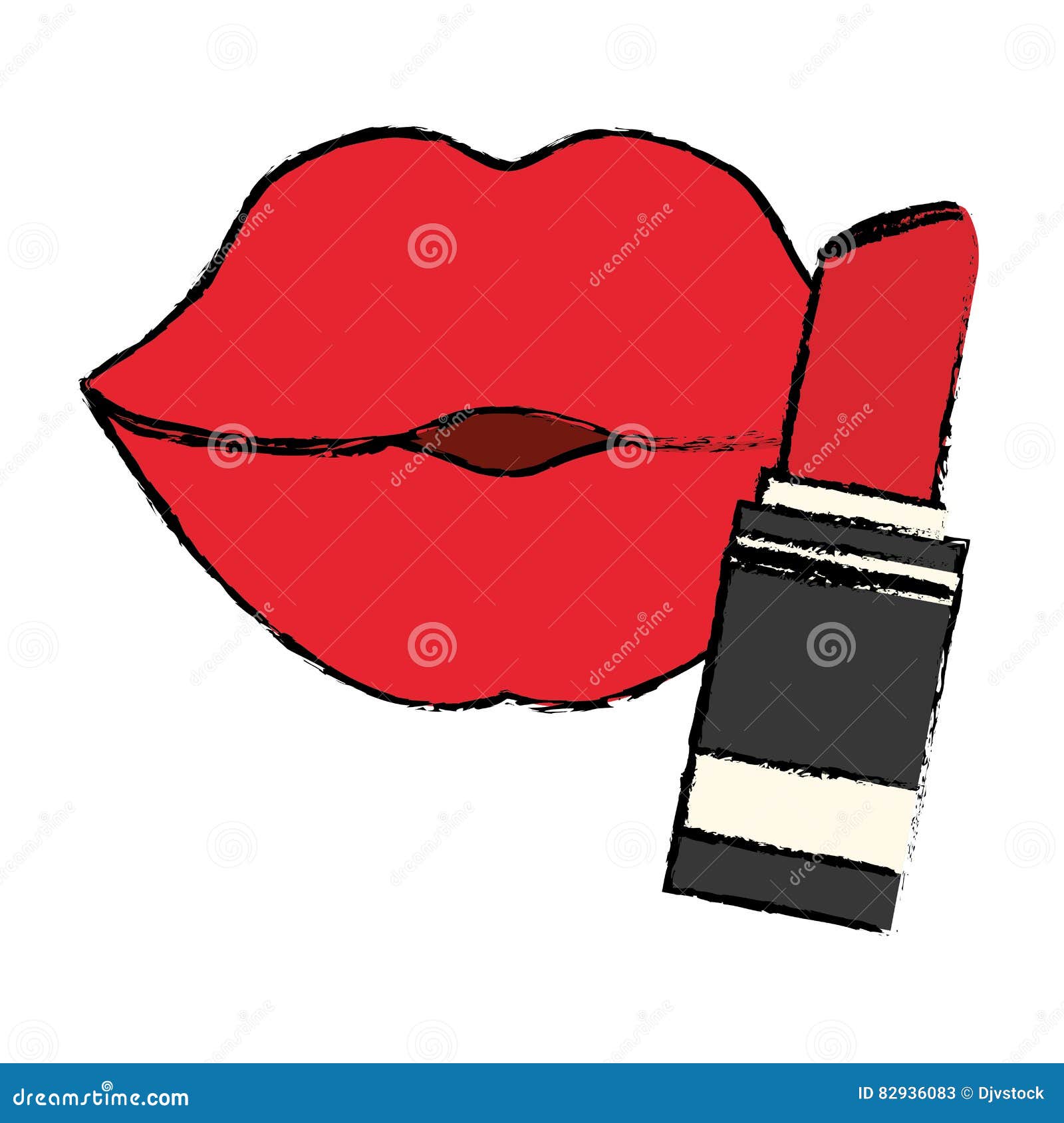 Lipstick makeup icon image stock illustration. Illustration of makeup ...