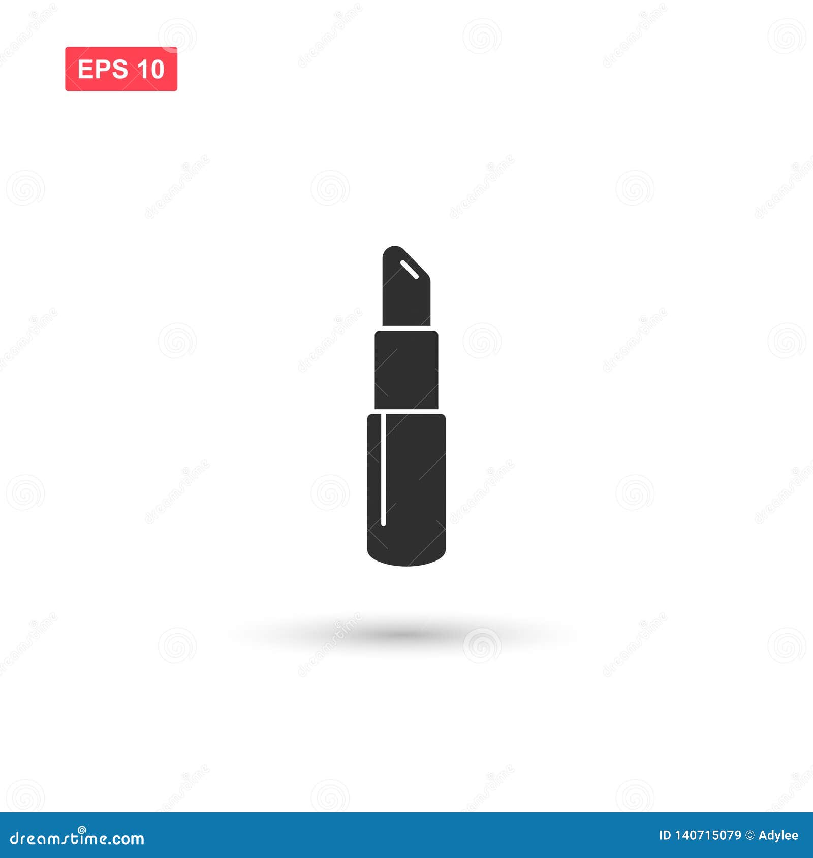 Lipstick Rouge Icon Vector Isolated 2 Stock Vector - Illustration of ...
