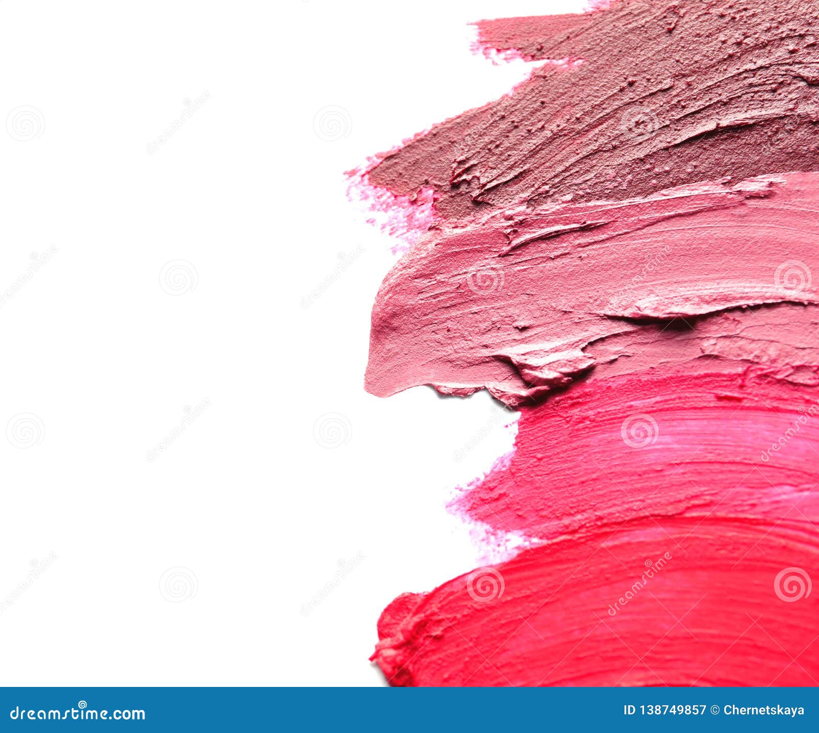 Lipstick Smears Isolated On White Background. Vector Illustration ...