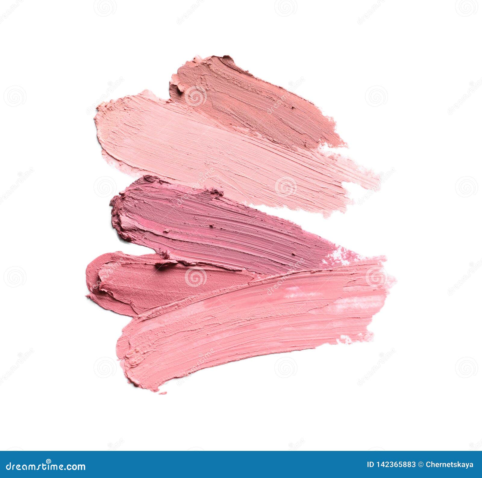 Lipstick Smears Isolated on White Stock Image - Image of closeup ...