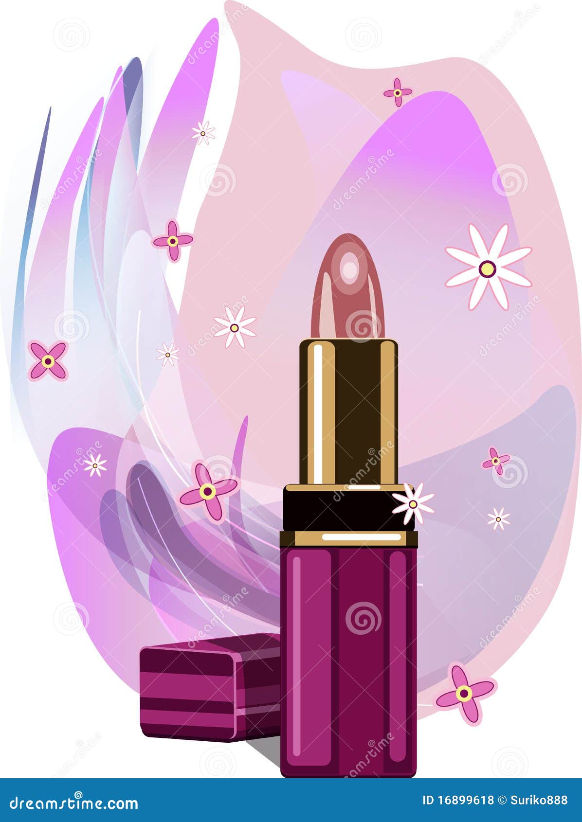 Lipstick. Vector Illustration Stock Vector - Illustration of cosmetic ...