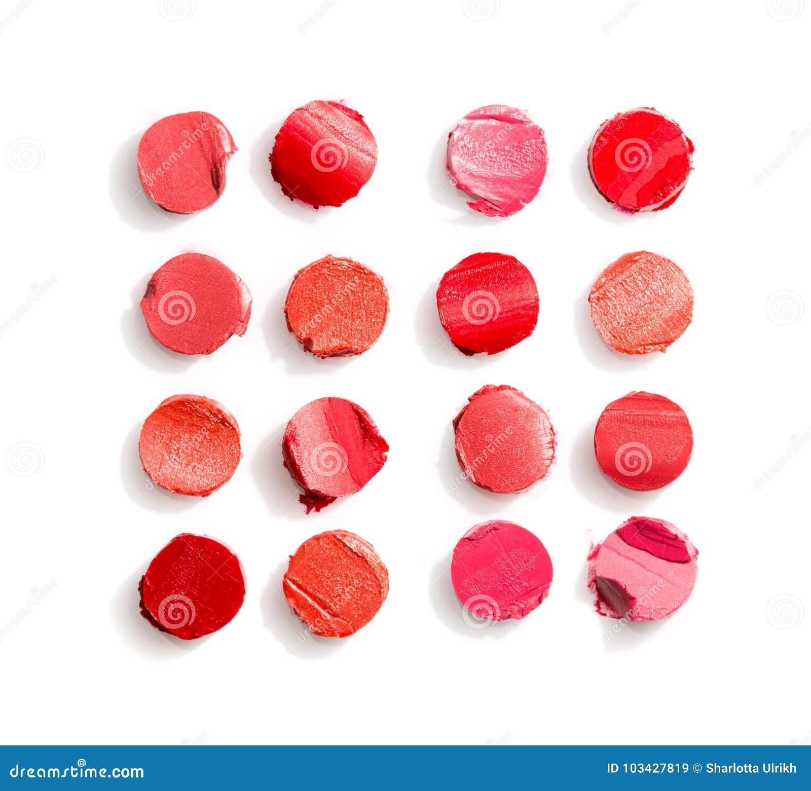 Lipsticks Cut Isolated on White Background Stock Image - Image of ...