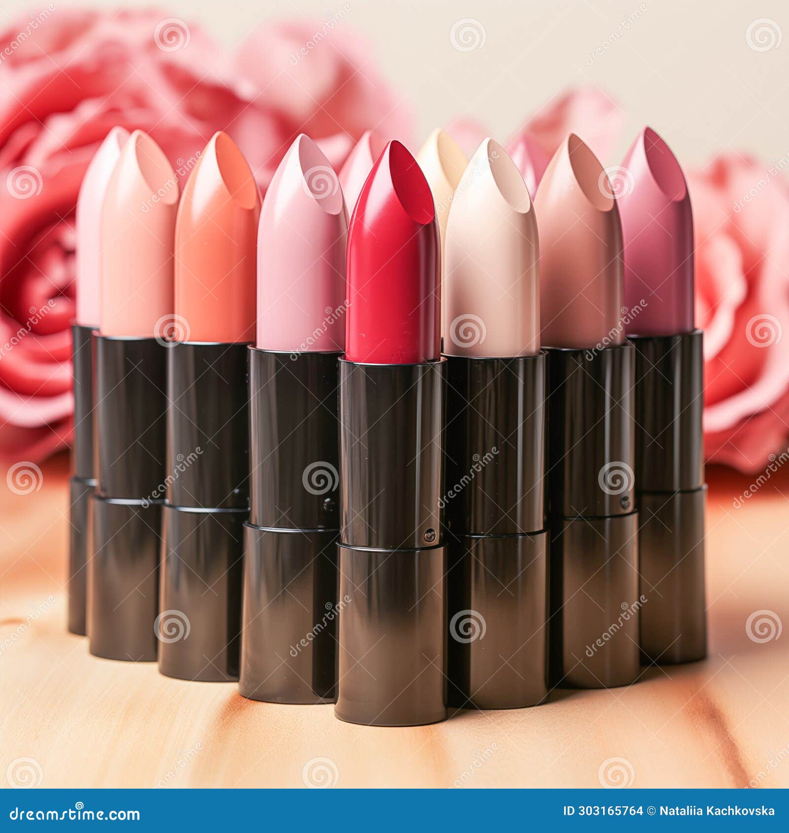 Lipsticks with Different Colours Stock Photo - Image of background ...