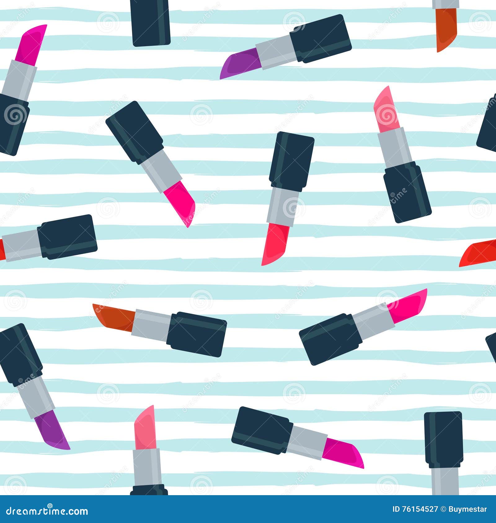 Lipsticks Seamless Vector Pattern Stock Vector - Illustration of random ...