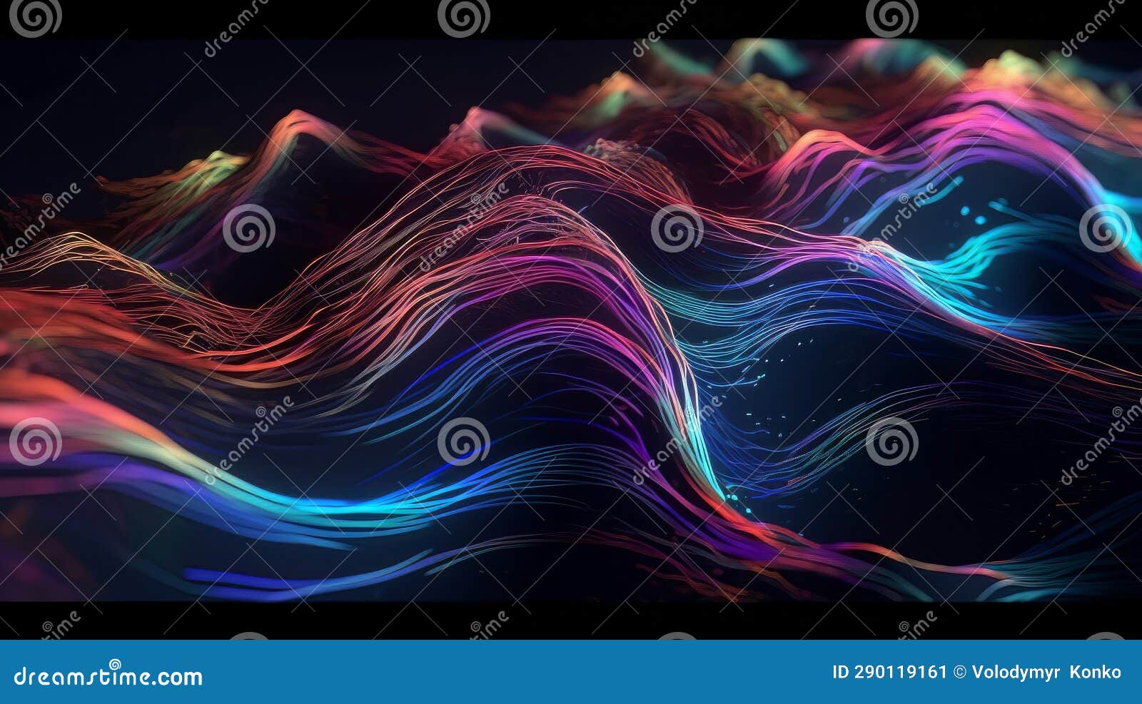 Liquid Abstract Background. AI Generative Color Mix Painting ...